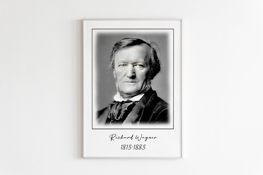 Richard Wagner POSTER: Portrait of Wagner, Class Room Decor , Office ...