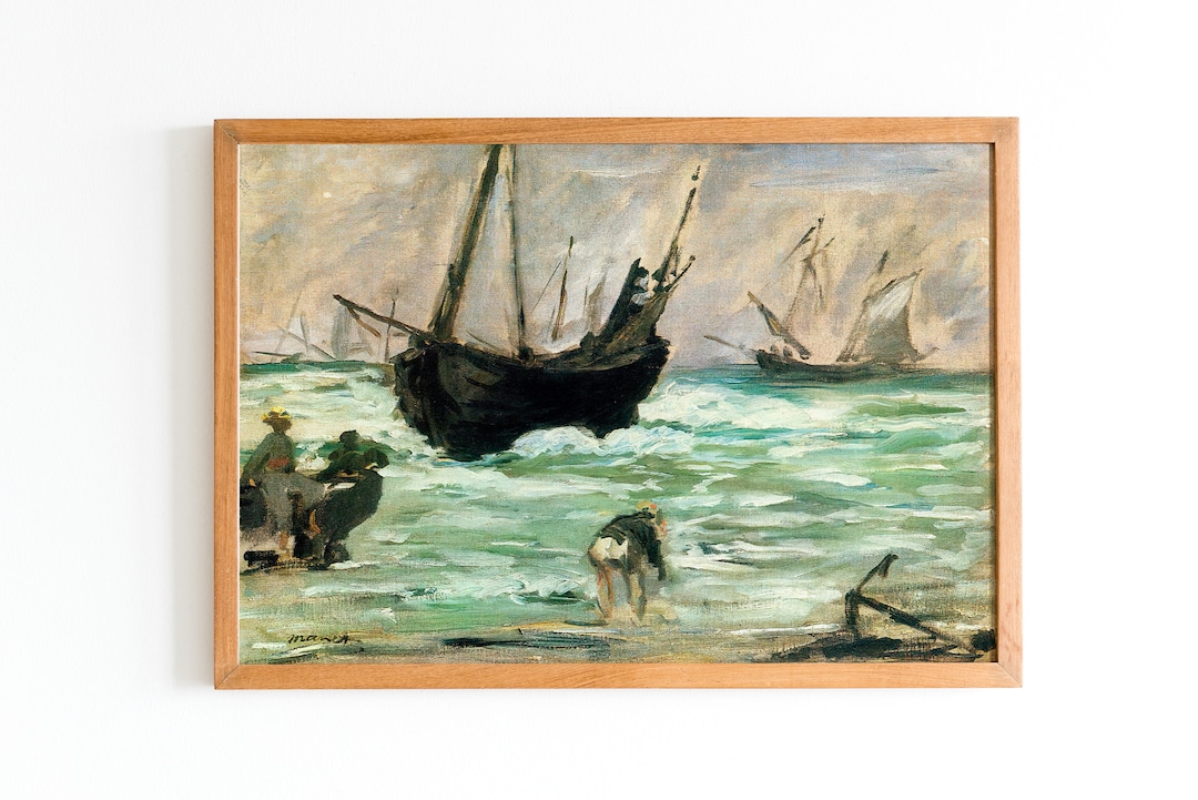 Edouard Manet POSTER XXIX: Reproduction of Manet Painting, Seascape ...