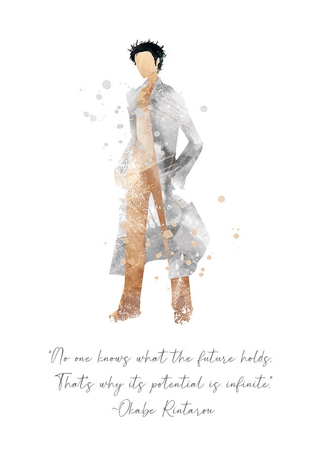 Rintaro Okabe Quote POSTER: Watercolor Wall Art Steinsgate - Etsy