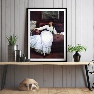 Edouard Manet POSTER XLVI: the Rest. Portrait of Berthe Morisot Fine ...