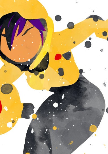 Go Go Tomago POSTER: Watercolor Wall Art Disney Art Decor - Etsy