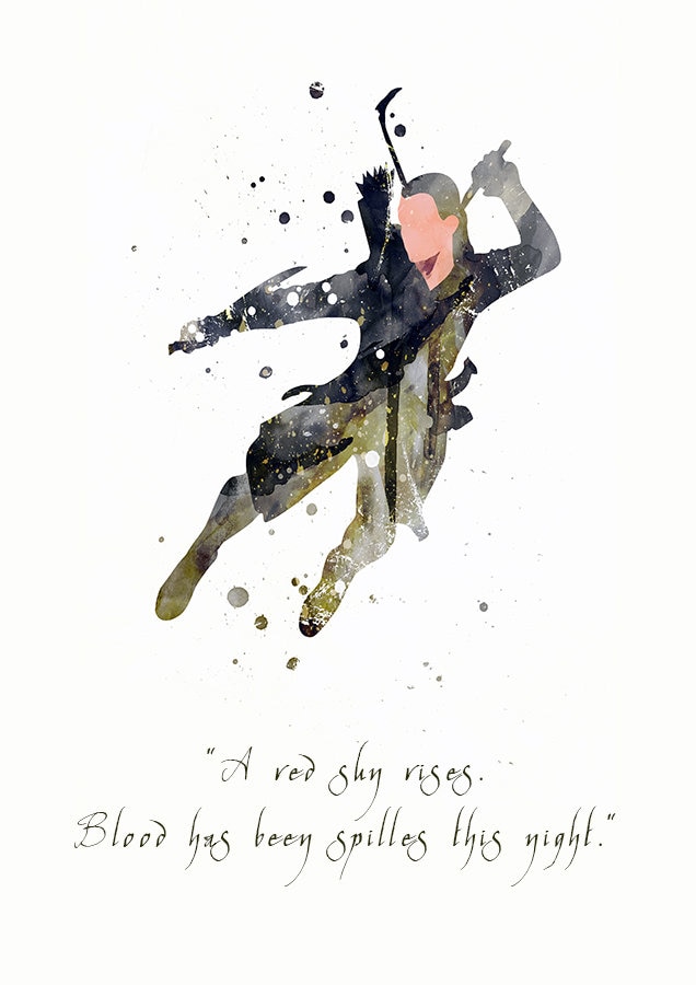 Legolas Quote POSTER: Watercolor Wall Art Lords of the Rings - Etsy