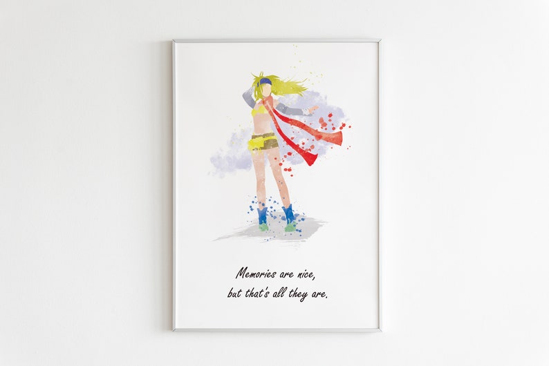 Rikku Quote POSTER: Watercolor Wall Art Final Fantasy Art - Etsy