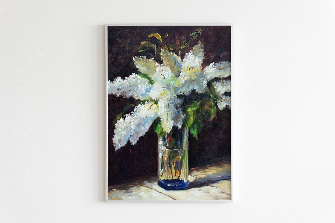 Edouard Manet POSTER VII: Reproduction of Manet Painting, Lilacs in a ...
