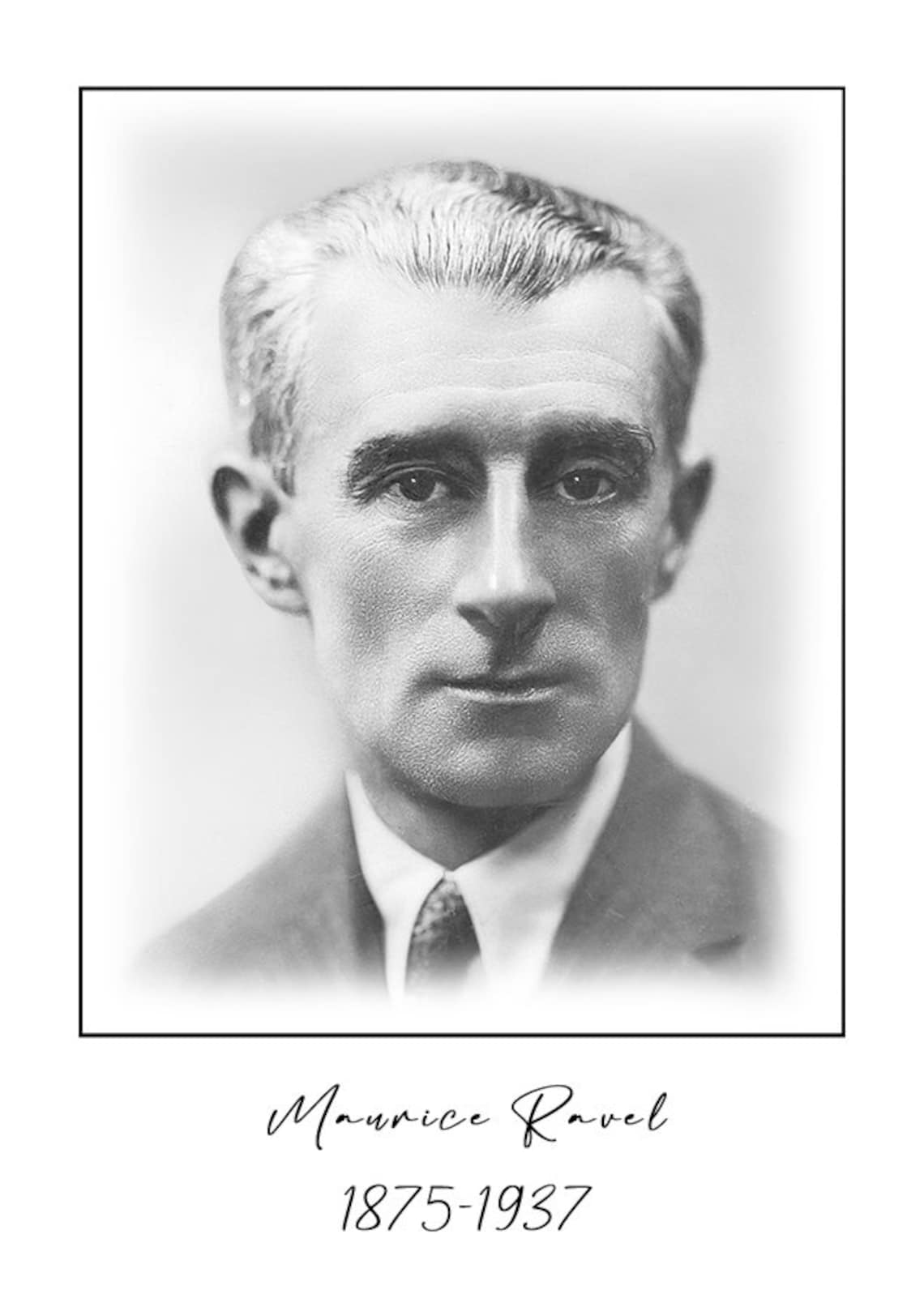 Maurice Ravel POSTER: Portrait of Ravel Class Room Decor - Etsy