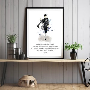 Wit Quote POSTER: Watercolor Wall Art, Stormlight Archive Wall Decor ...