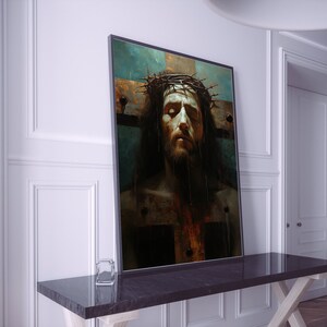 Jesus Christ Crucified POSTER III: Wall Decor Inspired by Beksinski Art ...