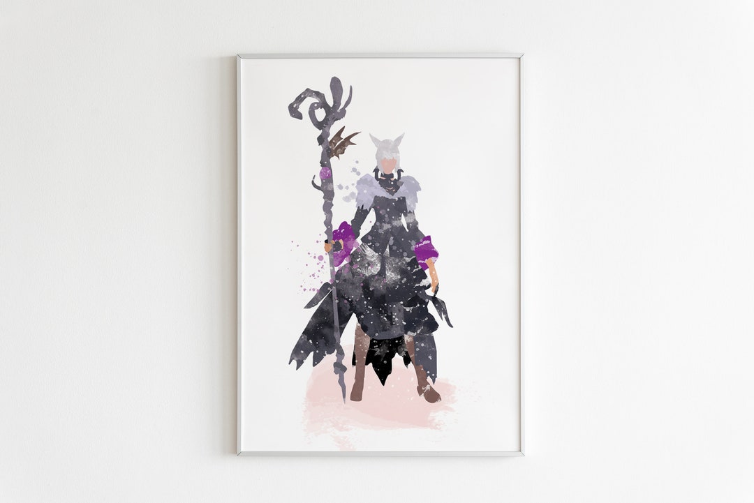 Ysthola POSTER: Watercolor Wall Art, Final Fantasy Art Decor, Game ...