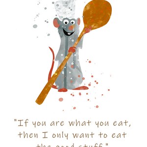 Remy Quote POSTER: Watercolor Wall Art, Remy Art Decor, Ratatouille ...