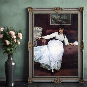 Edouard Manet POSTER XLVI: the Rest. Portrait of Berthe Morisot Fine ...