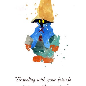 Vivi Orniter Quote POSTER: Watercolor Wall Art, Final Fantasy Art Decor ...