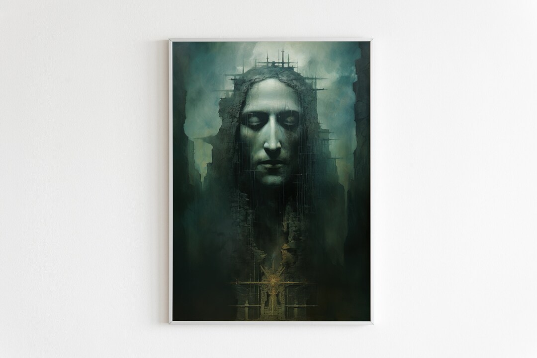 Jesus Christ Resurected POSTER: Wall Decor Inspired by Beksinski Art ...