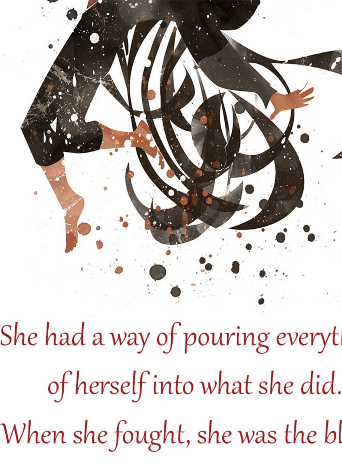 Vin Quote POSTER: Watercolor Wall Art Mistborn Art Decor - Etsy