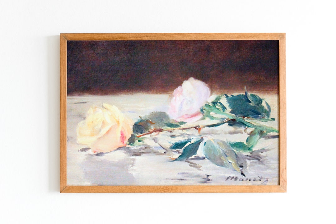 Edouard Manet POSTER XVIII: Reproduction of Manet Painting, Two Roses ...