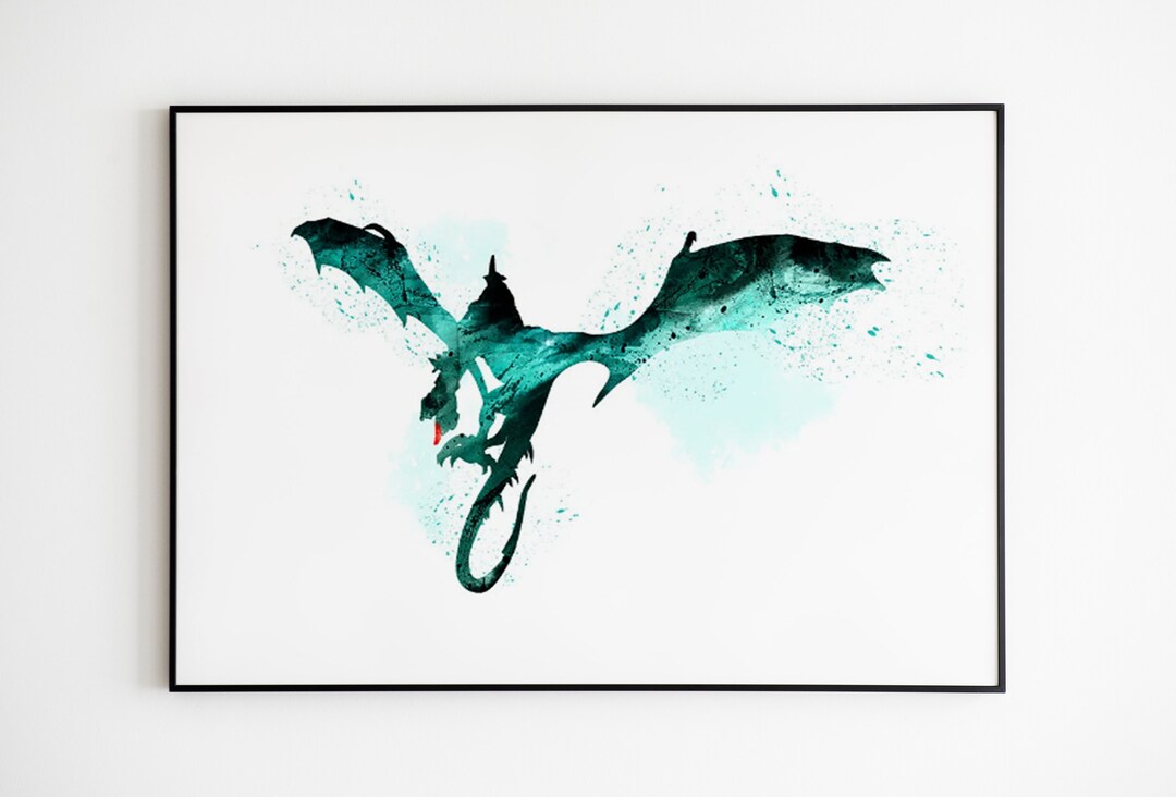 AFFICHE du roi Nazgul II : Art mural à laquarelle, décor artistique du ...