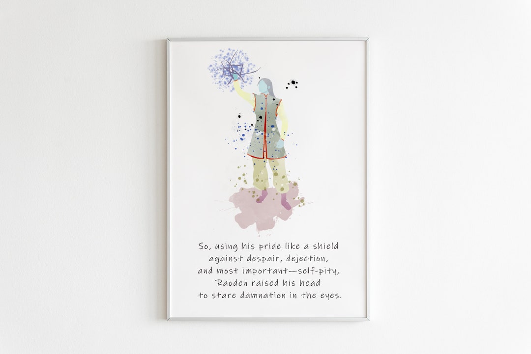 Raoden Quote POSTER: Watercolor Wall Art, Elantris Wall Decor, Manga ...