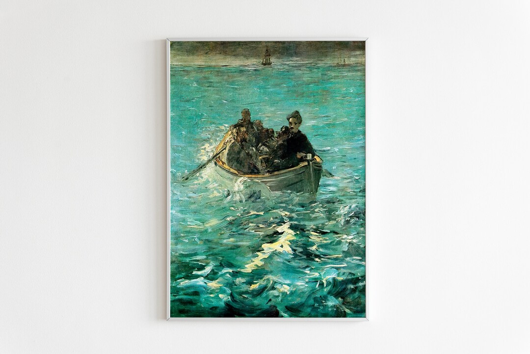 Edouard Manet POSTER XIII: Reproduction of Manet Painting, the Flight ...