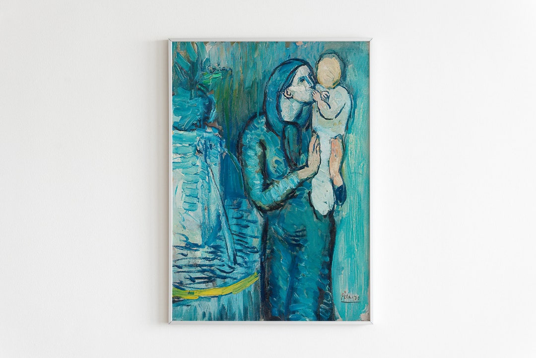 Pablo Picasso POSTER XII: Reproduction of Picasso Painting, Mother and ...