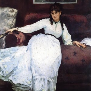 Edouard Manet POSTER XLVI: the Rest. Portrait of Berthe Morisot Fine ...