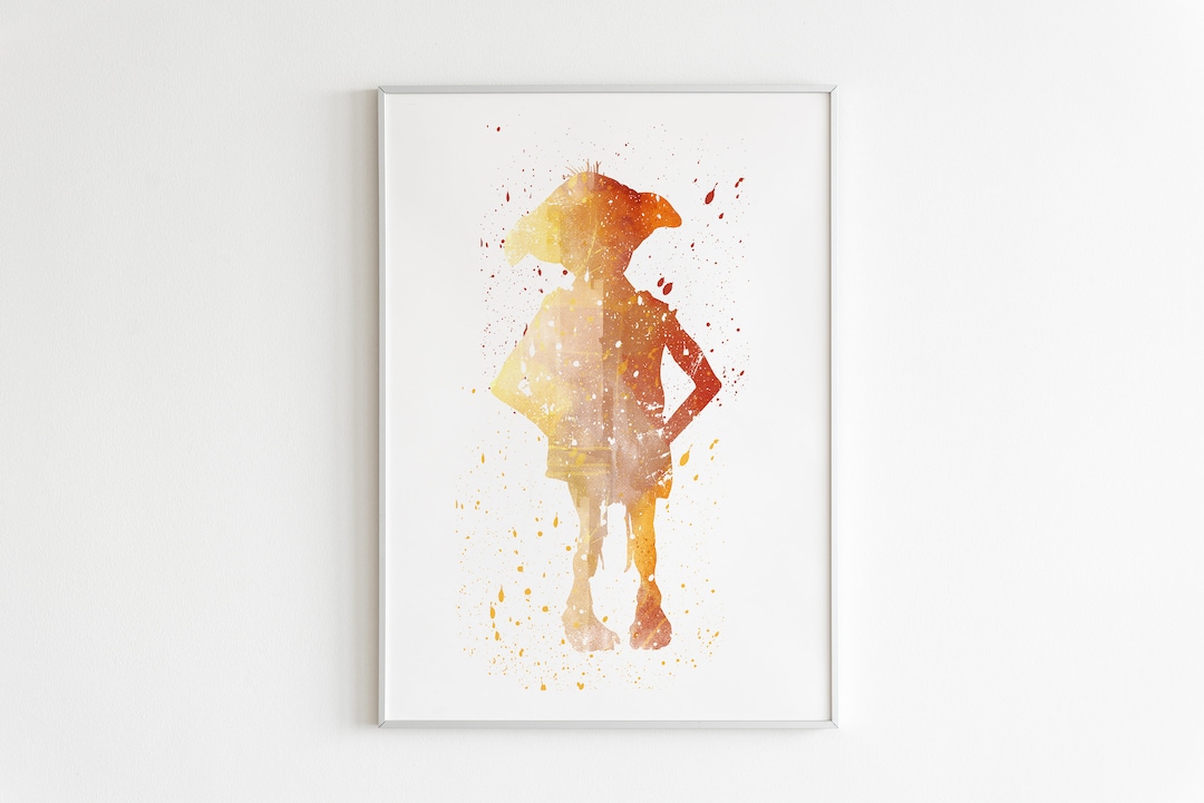Dobby II POSTER: Watercolor Wall Art, Dobby Art Decor, Book Character ...
