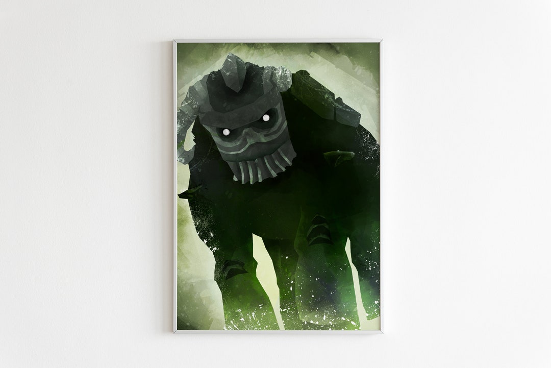 Shadow of the Colossus POSTER: Watercolor Wall Art, Shadow of the ...