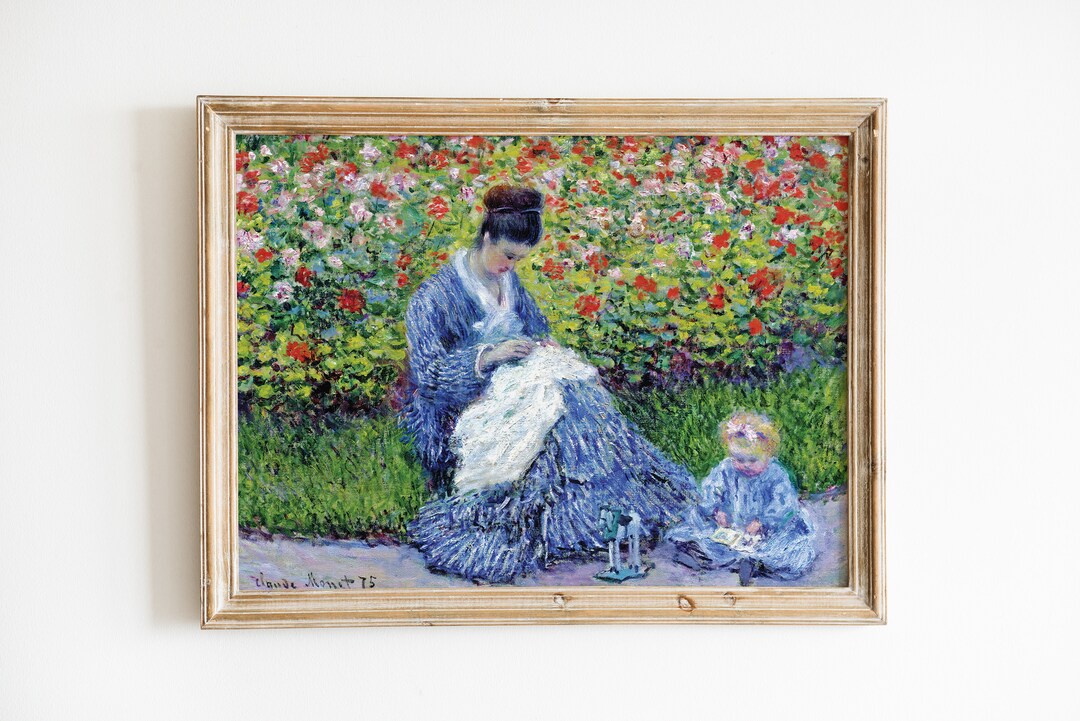 Claude Monet POSTER XXXIX: Madame Monet and Child Fine Art Print on ... Claude Monet POSTER XXXIX: Madame Monet and Child Fine Art Print on ...