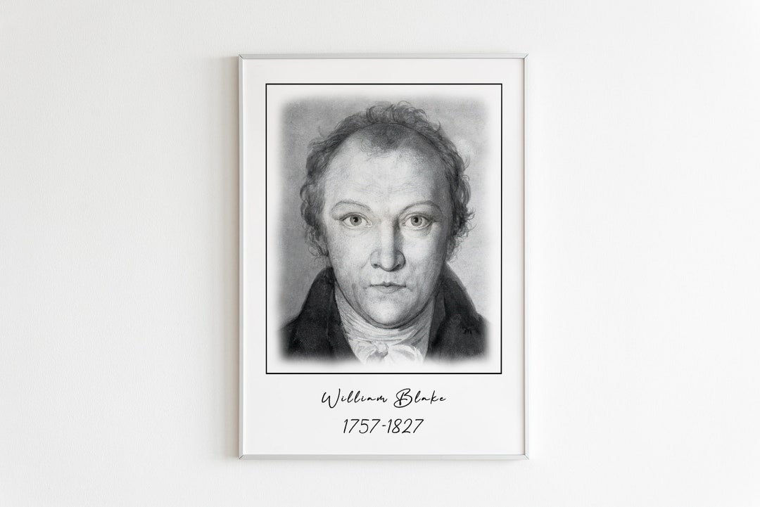 William Blake POSTER: Portrait of William Blake, Class Room Decor ...