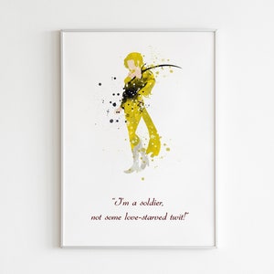 Celes Chere Quote POSTER: Watercolor Wall Art, Final Fantasy Art Decor ...