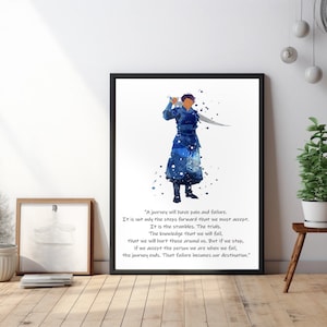 Dalinar Kholin Quote III POSTER: Watercolor Wall Art, Stormlight ...