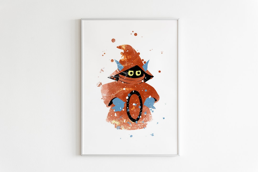Orko POSTER: Watercolor Wall Art, He-man Art Decor, Cartoon Character ...