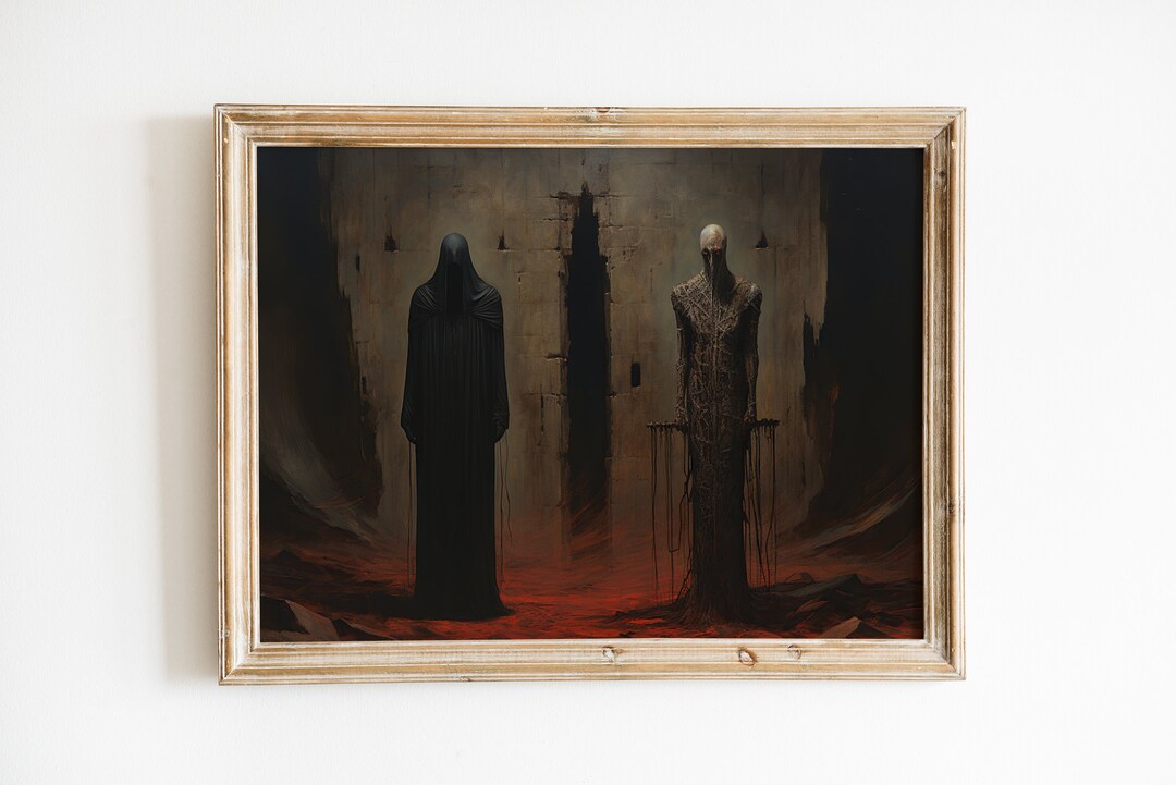 Cain and Abel POSTER: Wall Decor Inspired by Beksinski Art Bible Story ...