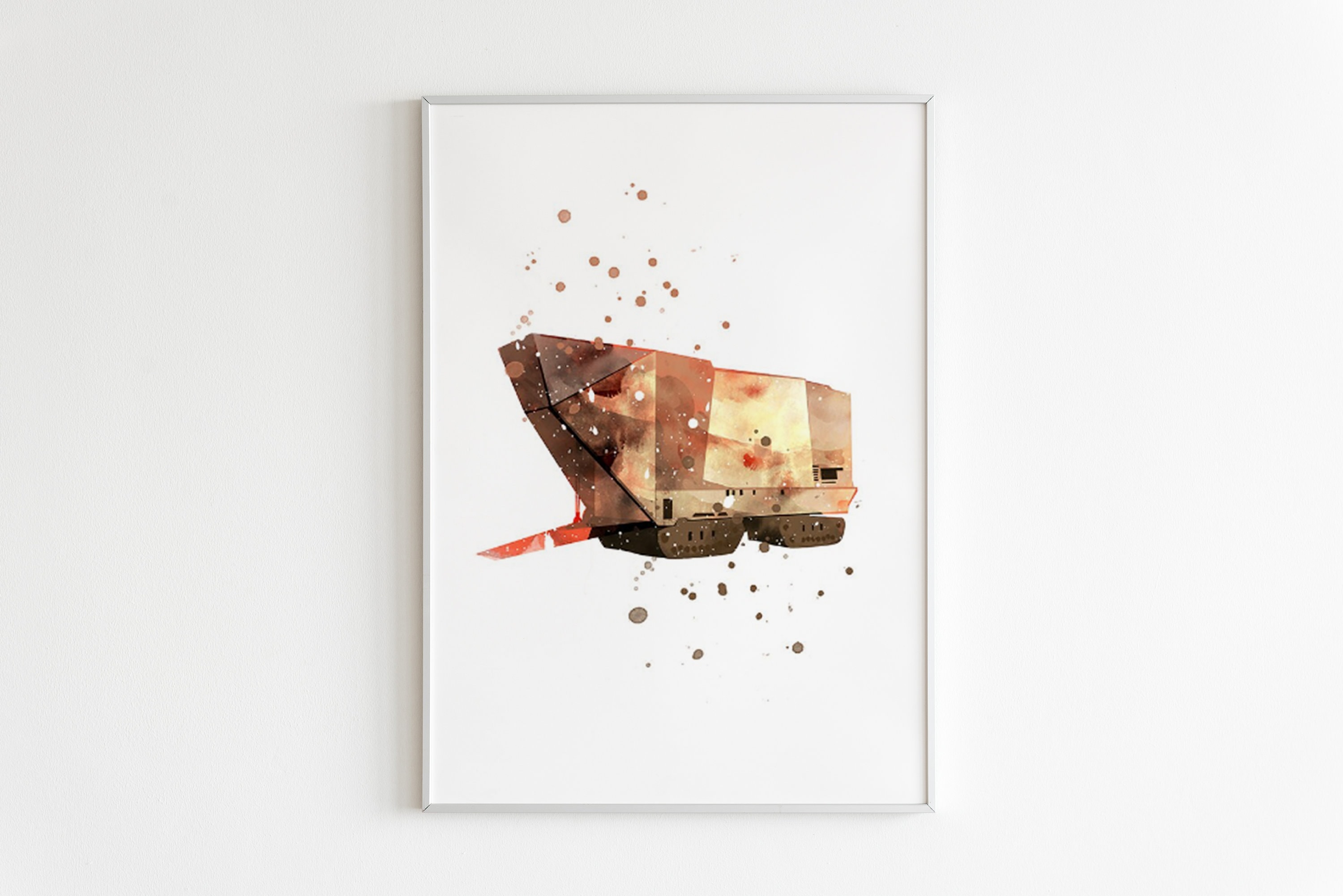 Sandcrawler POSTER: Watercolor Wall Art Sandcrawler Art - Etsy