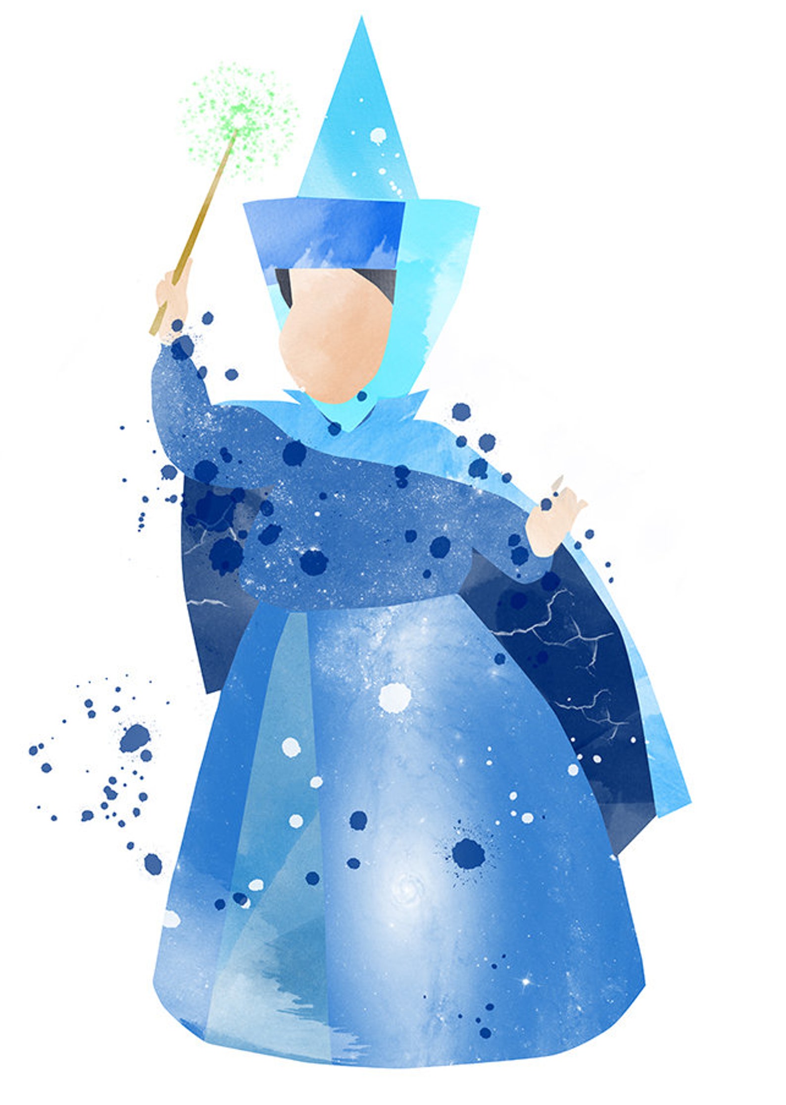 Merryweather POSTER: Watercolor Wall Art Sleeping Beauty Art - Etsy