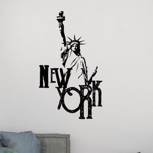New York Wall Decal/ Cityscape Wall Decal / USA Wall | Etsy