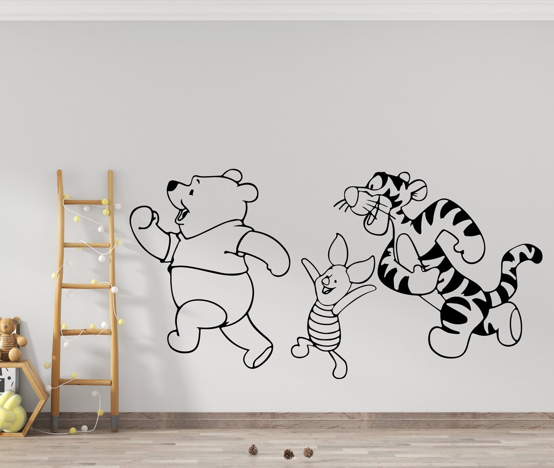 Winnie the Pooh Wall Decal for Kids Bedroom Wall Decor Winnie the Pooh ...