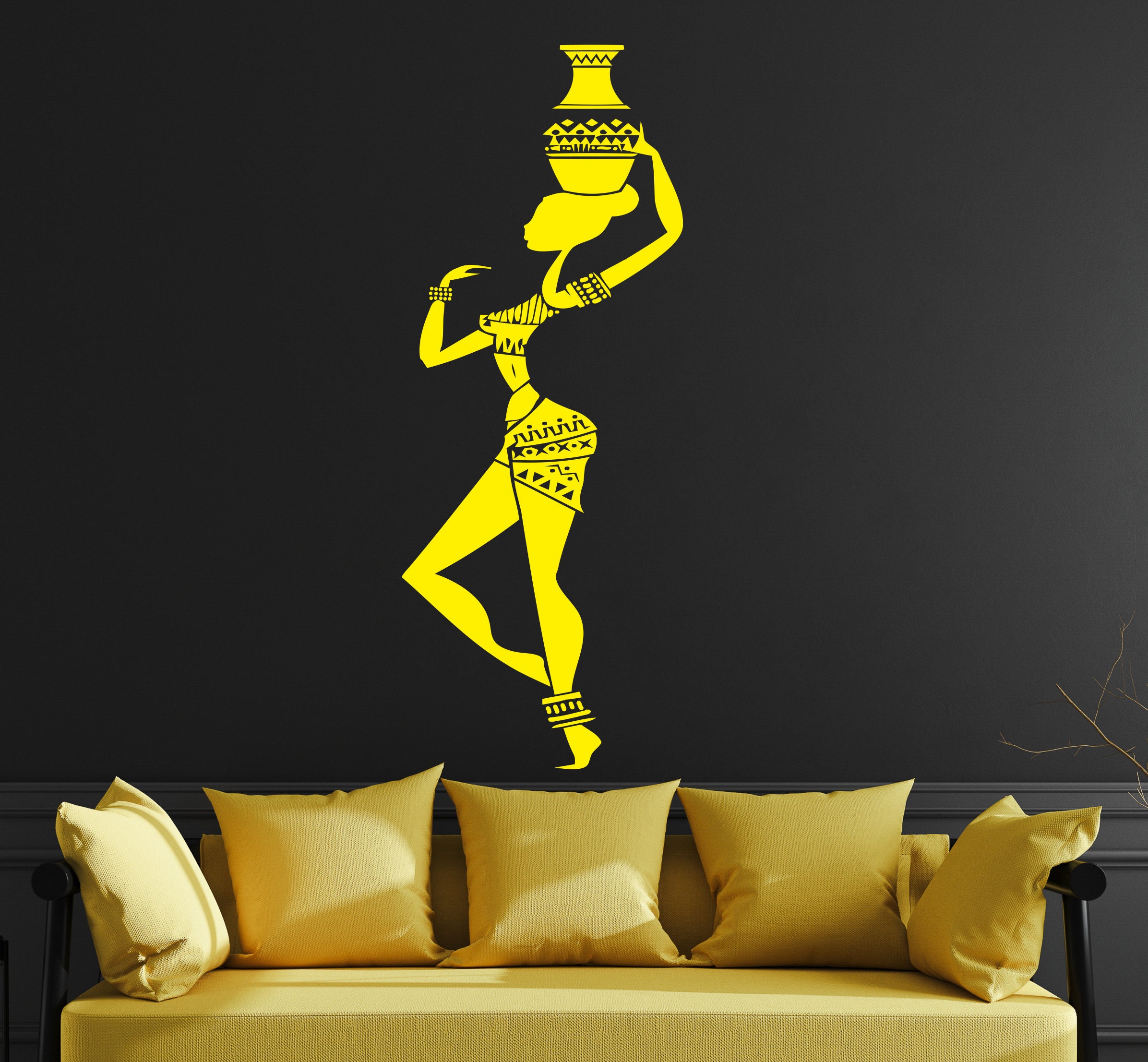 African Girl Wall Decal/ Beautiful Woman Wall Decal/ African | Etsy