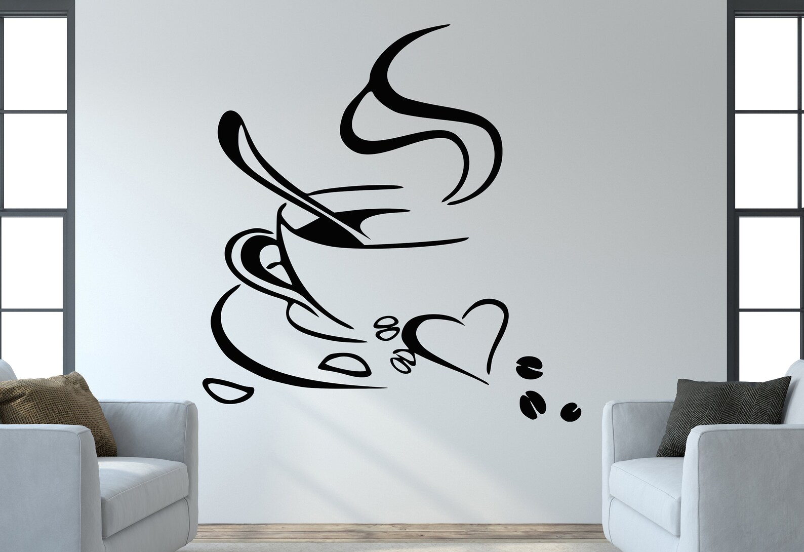 Coffee Wall Decal/ Custom Coffee Wall Decal/ Coffee Wall Art/ - Etsy