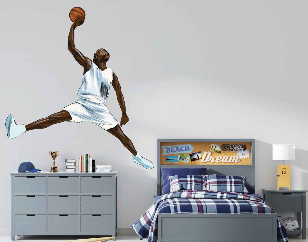 Basketball Wall Decal/ Basketball Decor/ Sports Wall Decal/ Boys Room ...