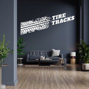 Tire Track Wall Decal/design Interior Home Decor/ Track Decal (K165) - Etsy