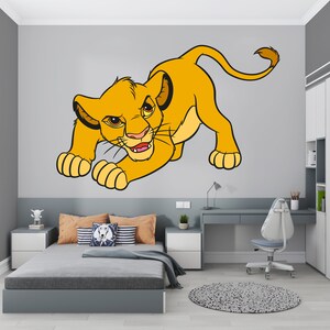 The Lion King Wall Decal/ Simba Wall Decor for Kids/ Nursery Wall Decor ...