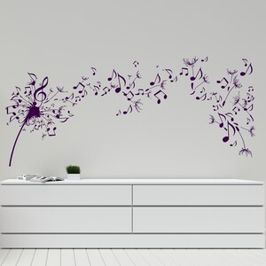 Music Wall Decal Music Notes Wall Sticker Music Wall Decor (K398) - Etsy