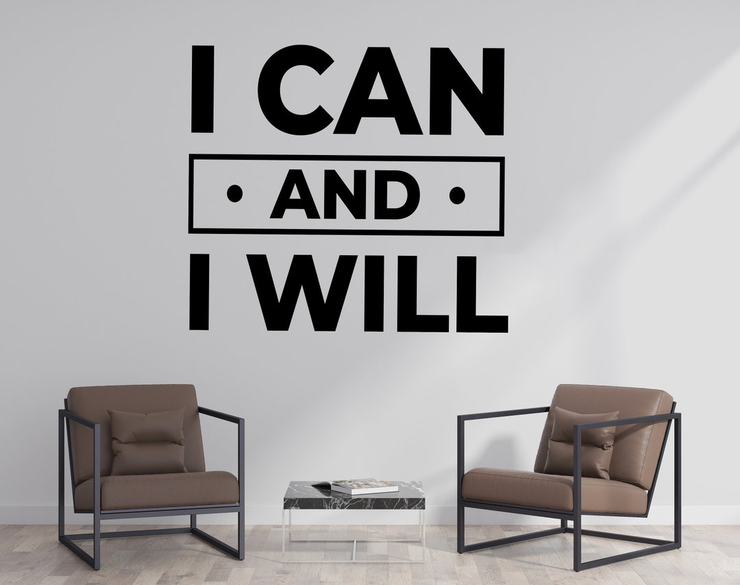 Motivational Quote Wall Decal/ Sayings Wall Decal/quotes Wall Decal/ I ...