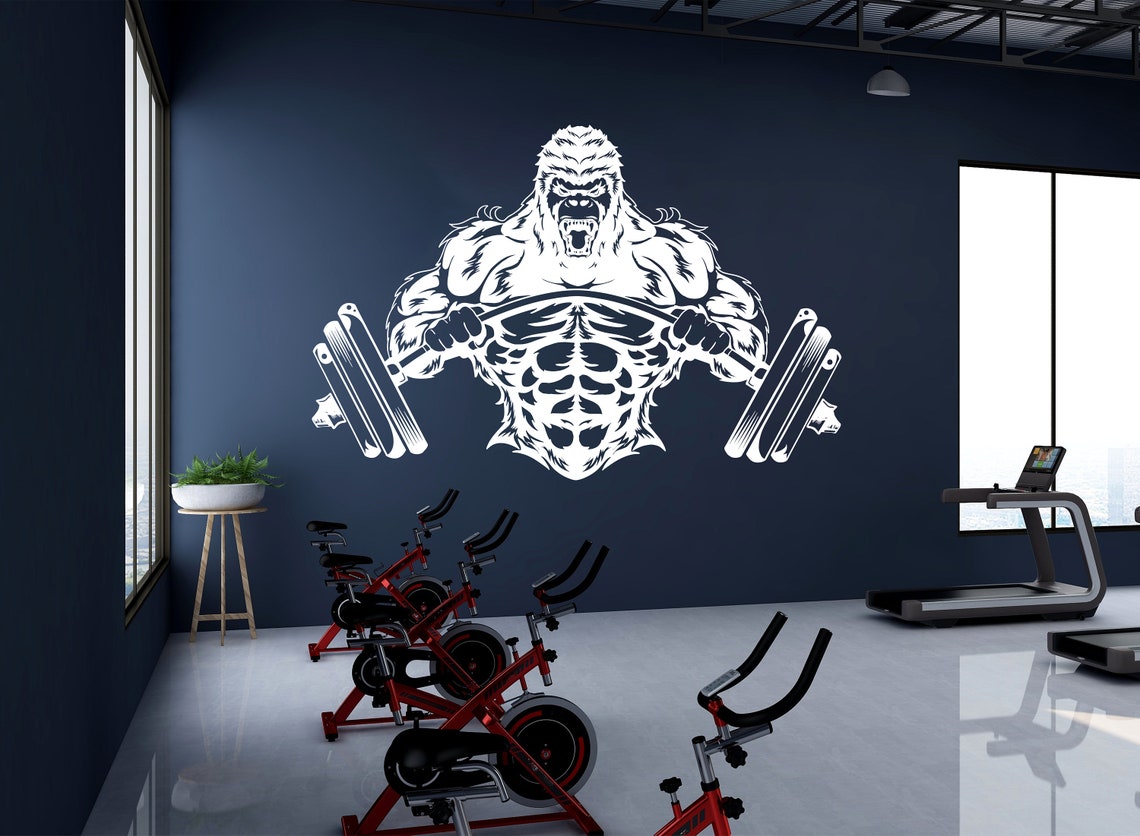 Sport Wall Decal/ Gym Wall Decal/ Fitness Wall Decal/ Workout - Etsy