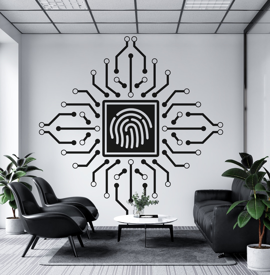 Circuit Board Wall Decal. Technology Wall Decal. Office Wall Decal ...