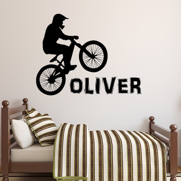 Bike Wall Decal - Etsy