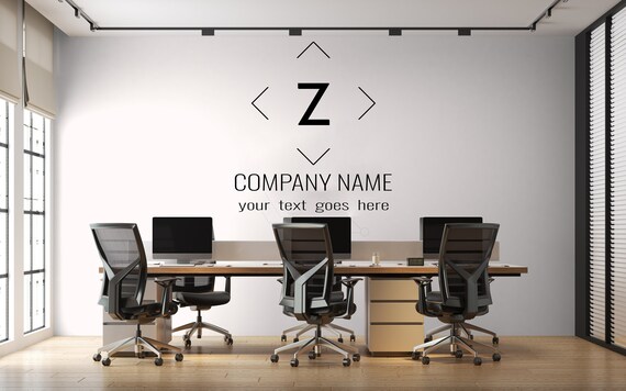 Company Name/ Logo Wall Decal /custom Text/business Printing | Etsy