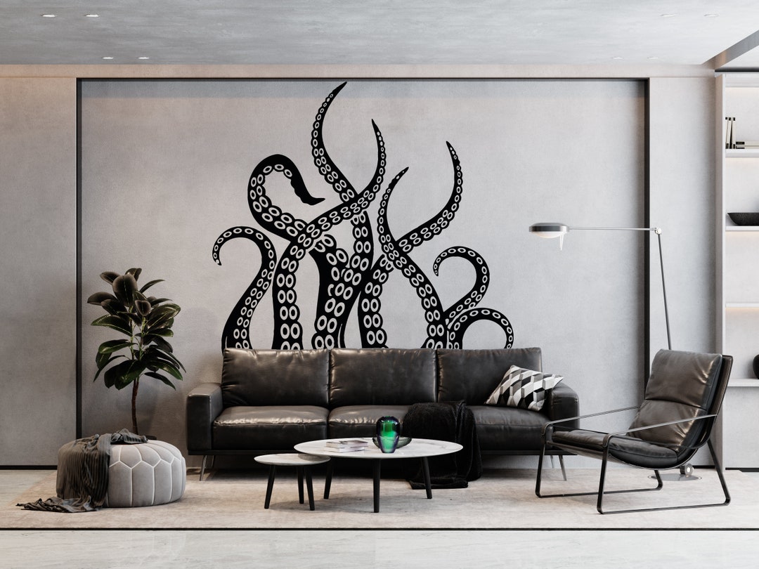 Octopus Wall Decal/ Ocean Wall Decal/ Nautical Wall Decor/ Octopus Wall ...