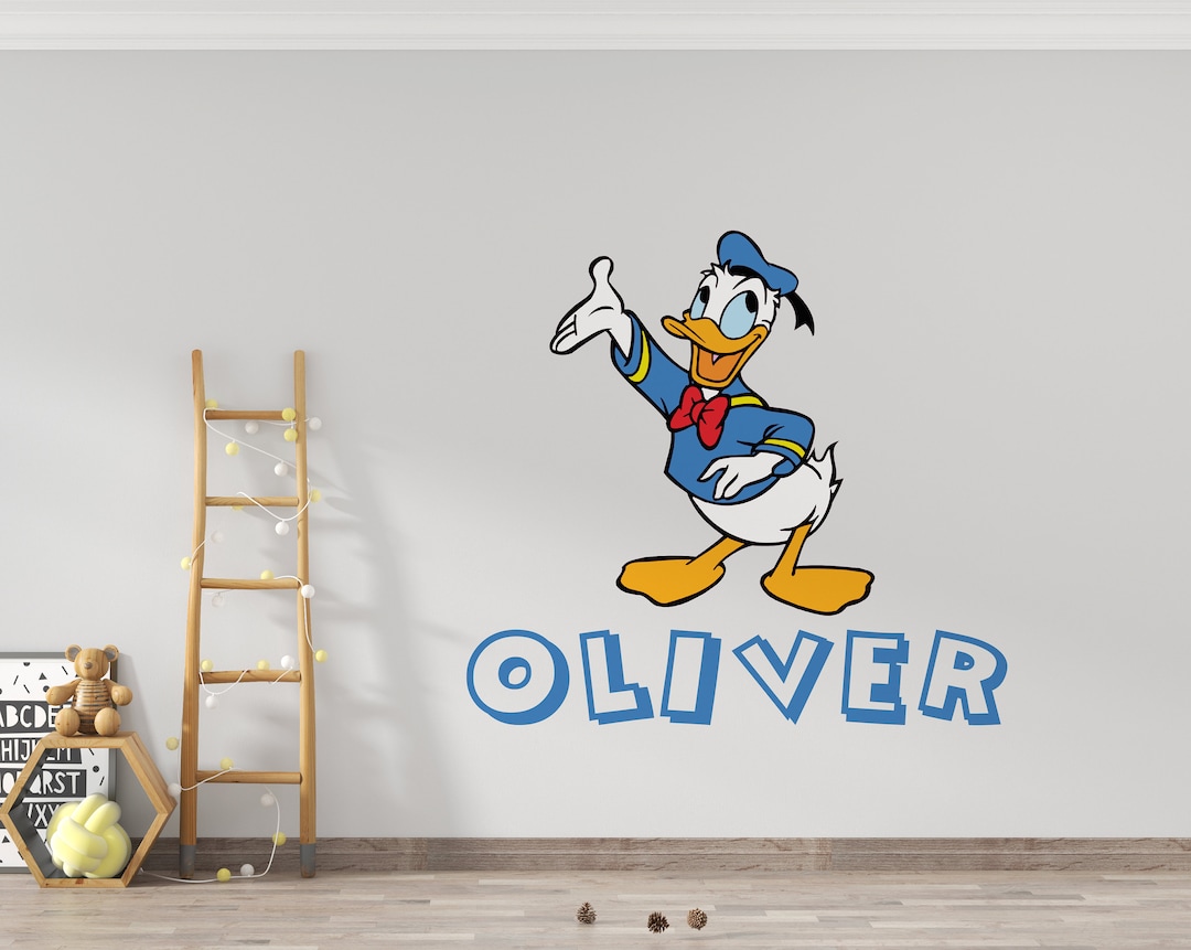 Donald Duck Wall Decal/ Cartoon Wall Décor for Kids Nursery ...