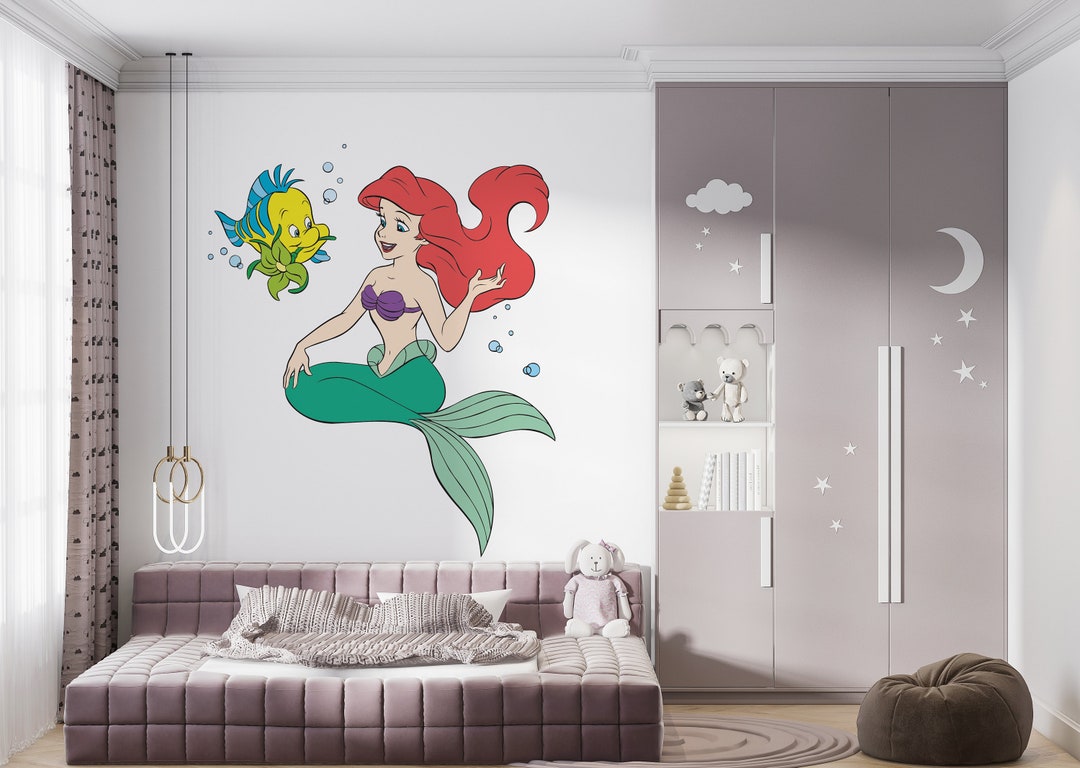 Ariel Wall Decal/ Little Mermaid Wall Decal/ Mermaid Decal Kids Wall ...