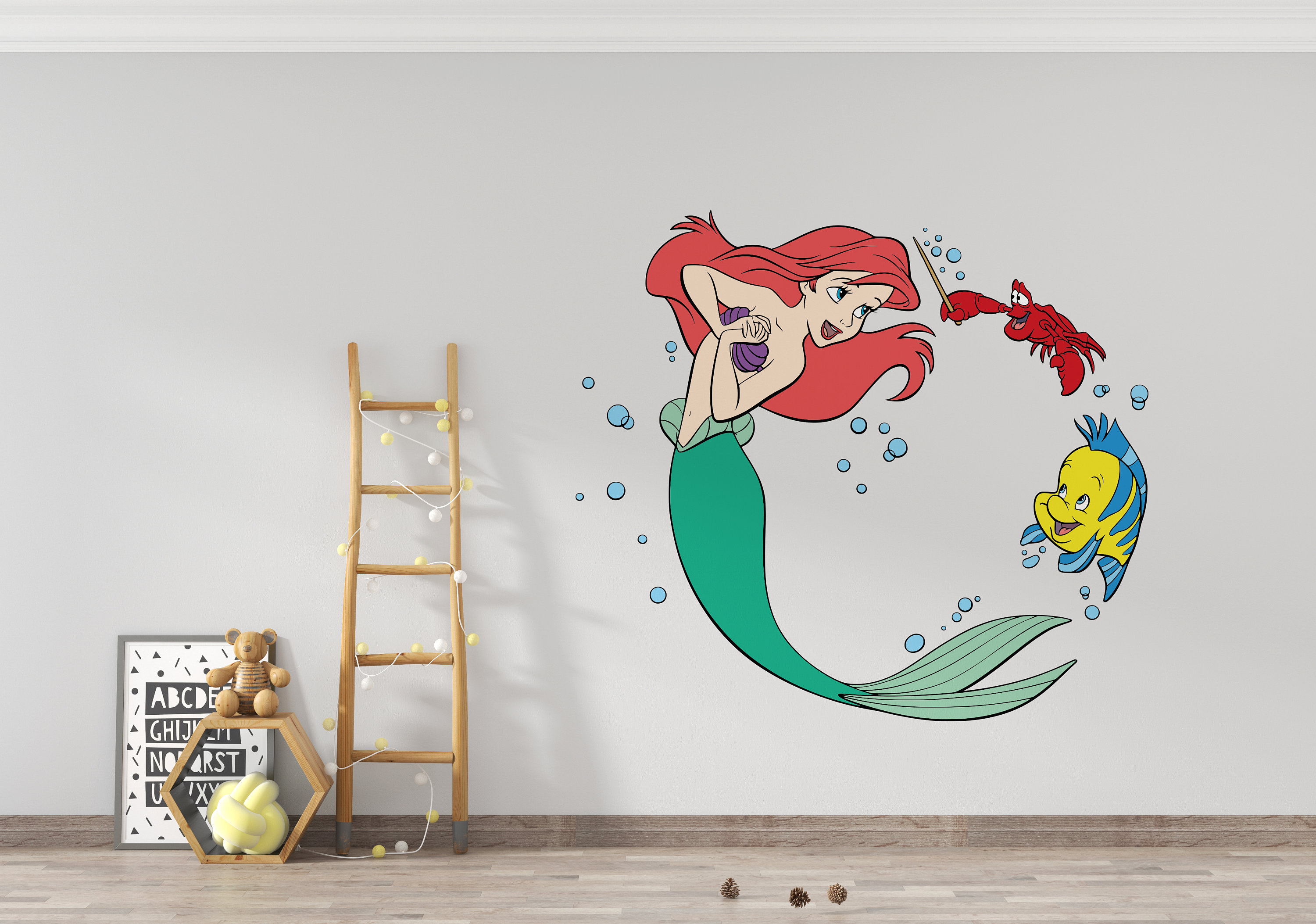 Ariel Wall Decal/ Little Mermaid Wall Decal/ Mermaid Decal Kids Wall ...